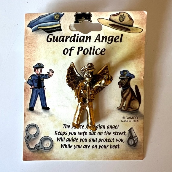 Camco | Accessories | Camco Vintage Guardian Angel Of Police Pin 14 ...